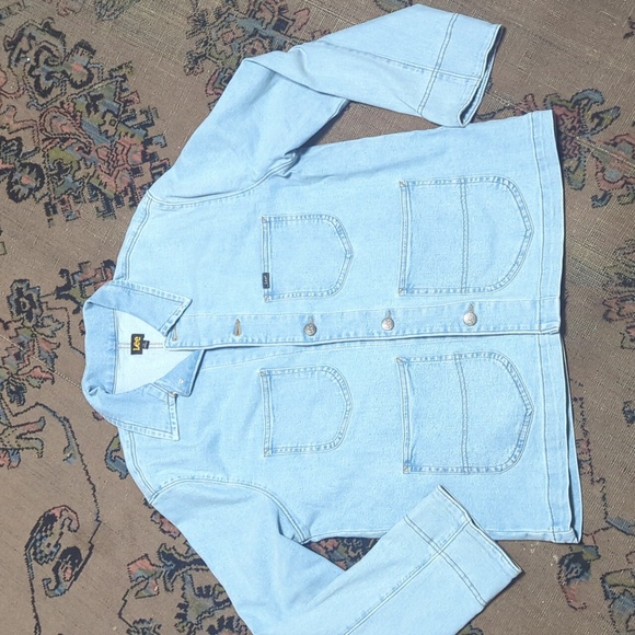 Lee | Jackets & Coats | Lee Womens Oversized Size Chore Denim Jacket ...
